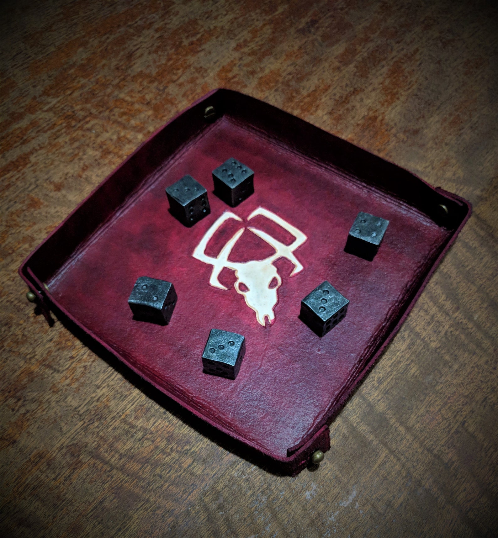 Leather Dice Tray D&D Dungeons and Dragons Tabletop | Etsy UK