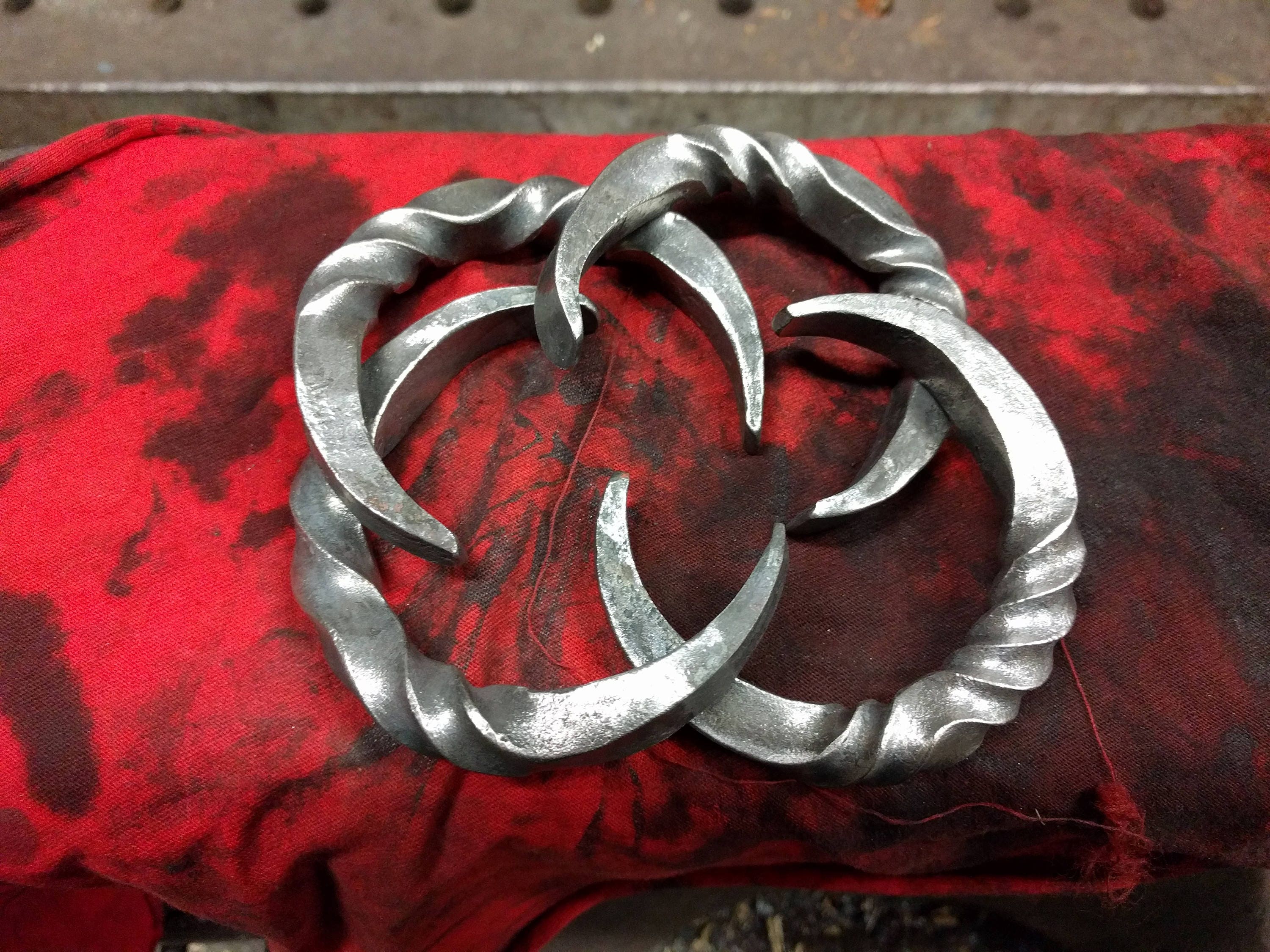 Viking arm ring hand forged Norse style iron oath ring | Etsy