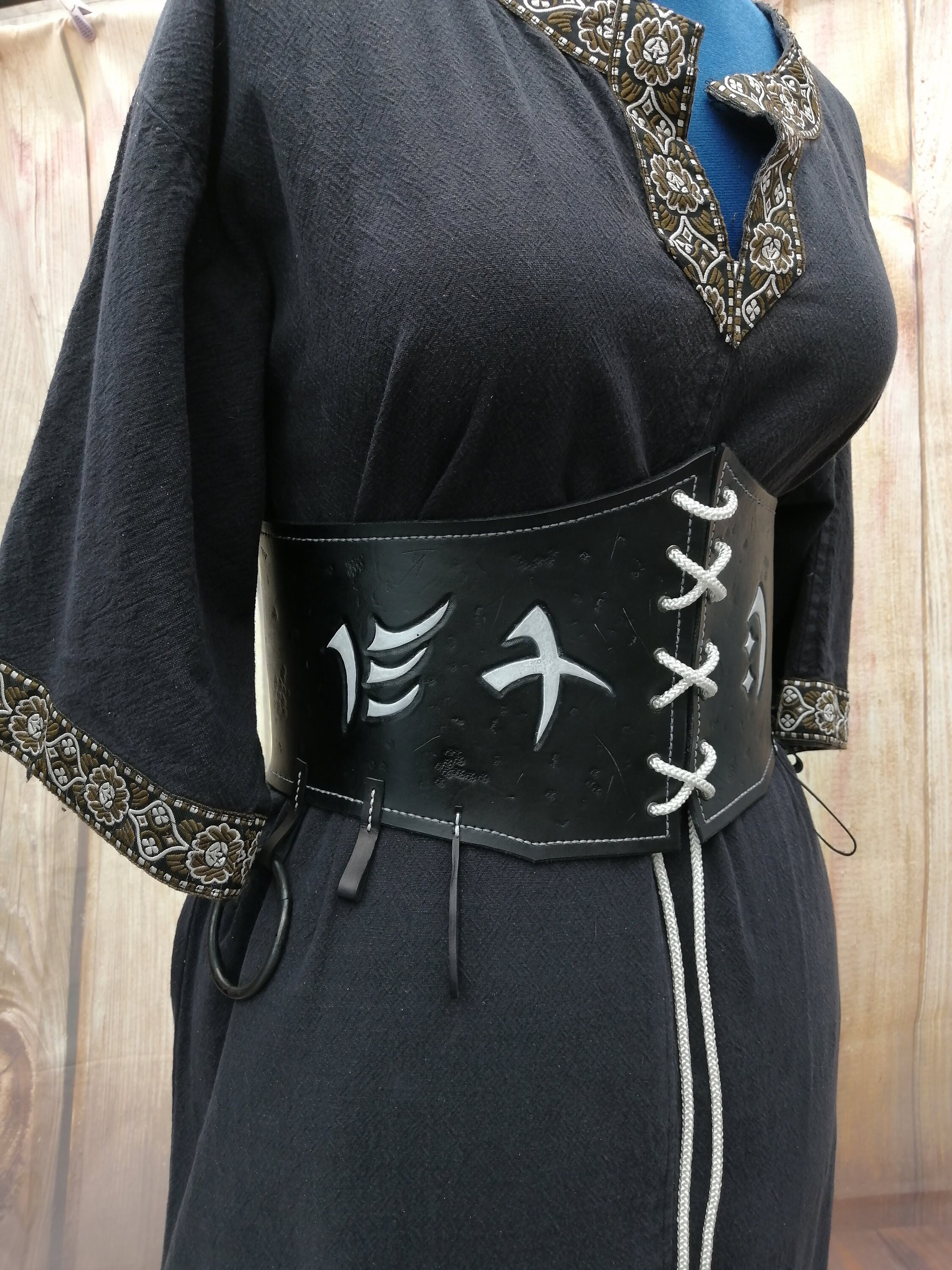 Corset Style Leather Hero Belt Body Armour Armor for Larp | Etsy UK