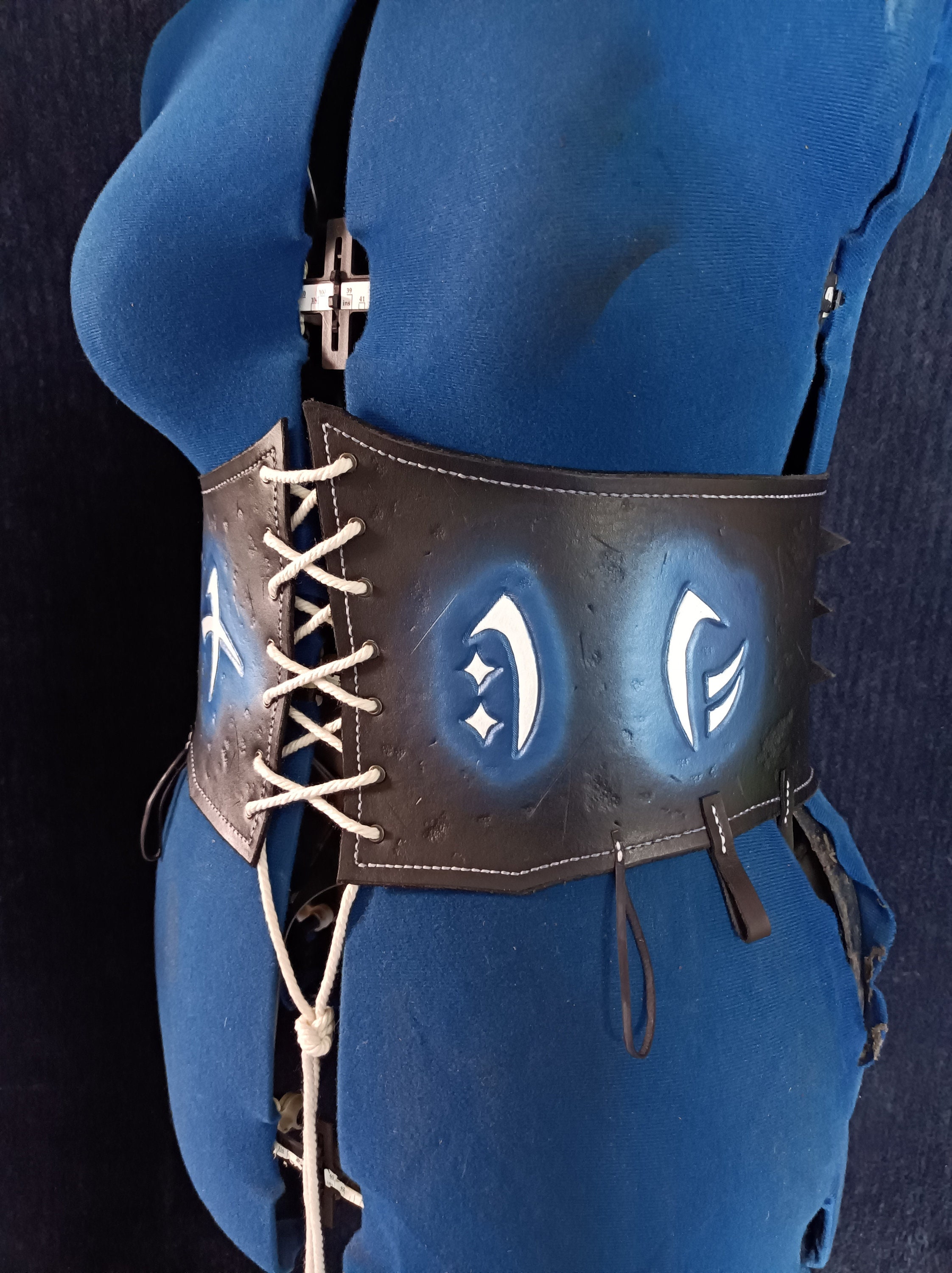 Corset Style Leather Hero Belt Body Armour Armor for Larp | Etsy