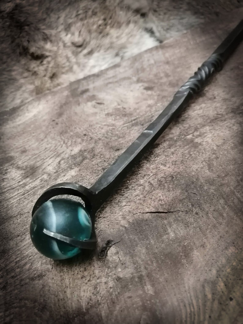 Steel wand magic wand fantasy roleplay D&D witch wizard | Etsy
