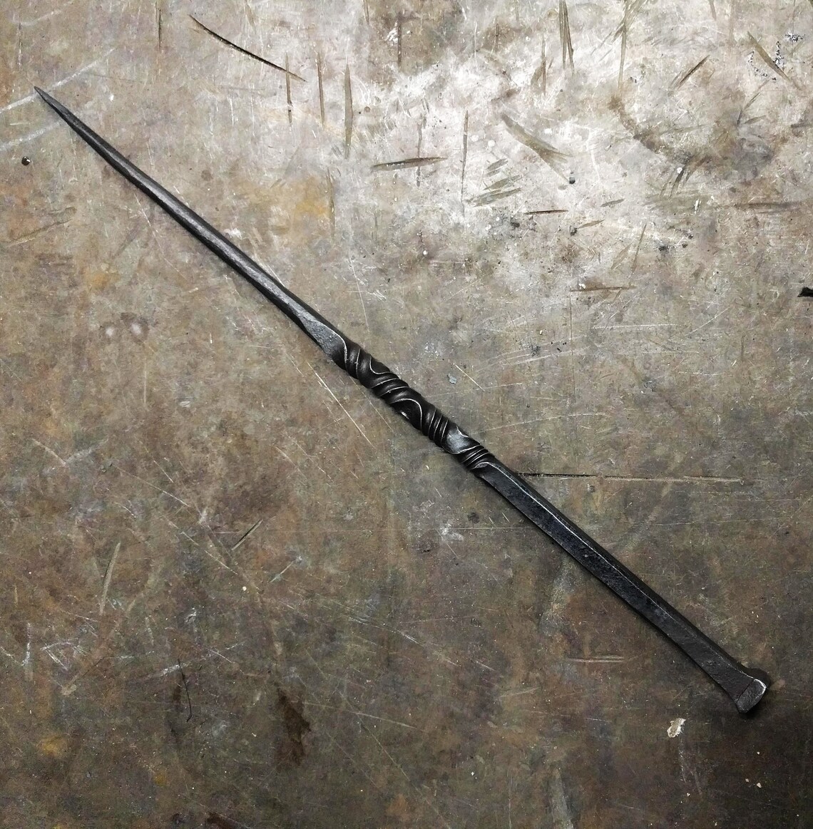 Steel wand magic wand fantasy roleplay D&D witch wizard | Etsy