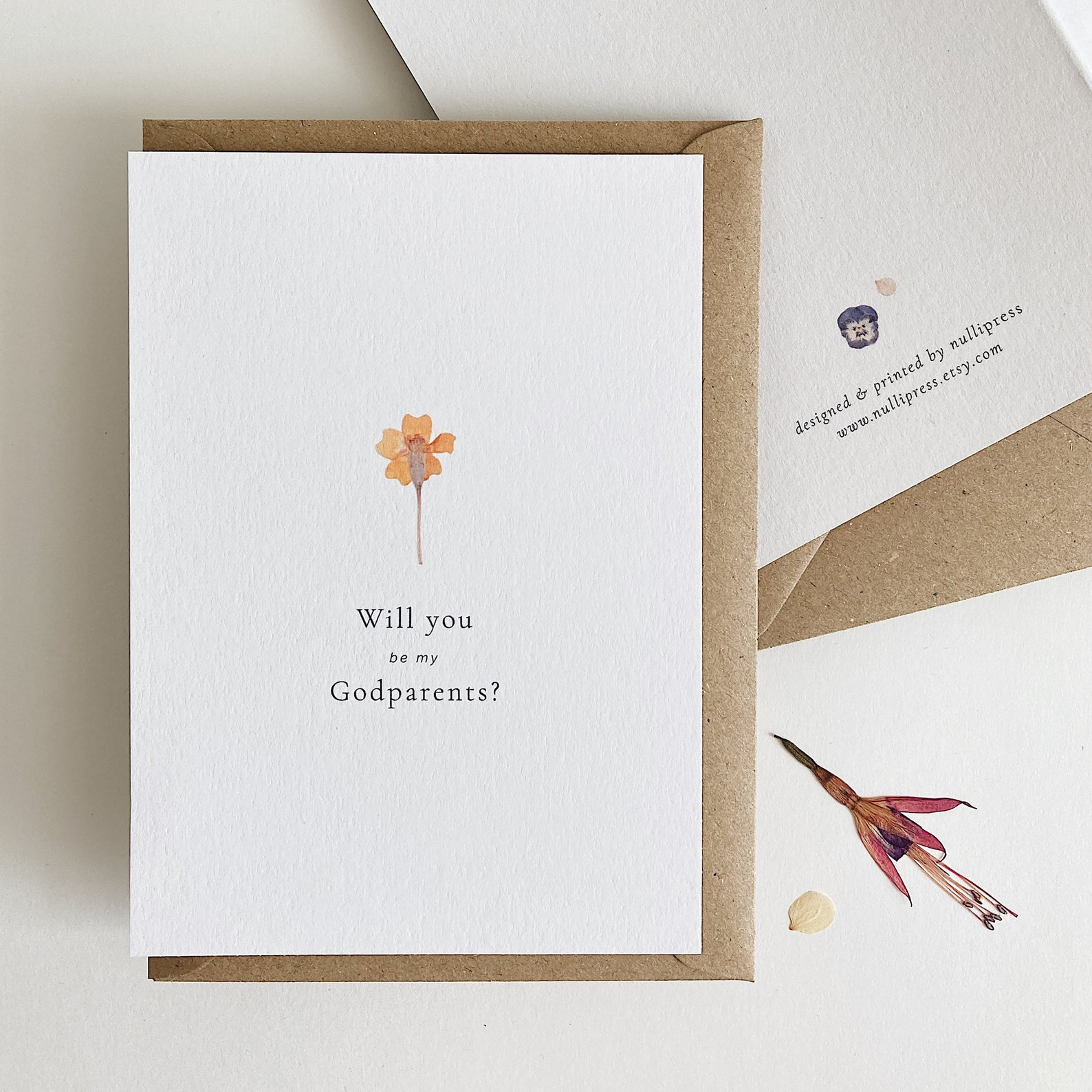 Will You Be My Godparents Godparent Card Godmother Proposal - Etsy