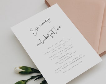 Evening Wedding Invitations - Etsy UK