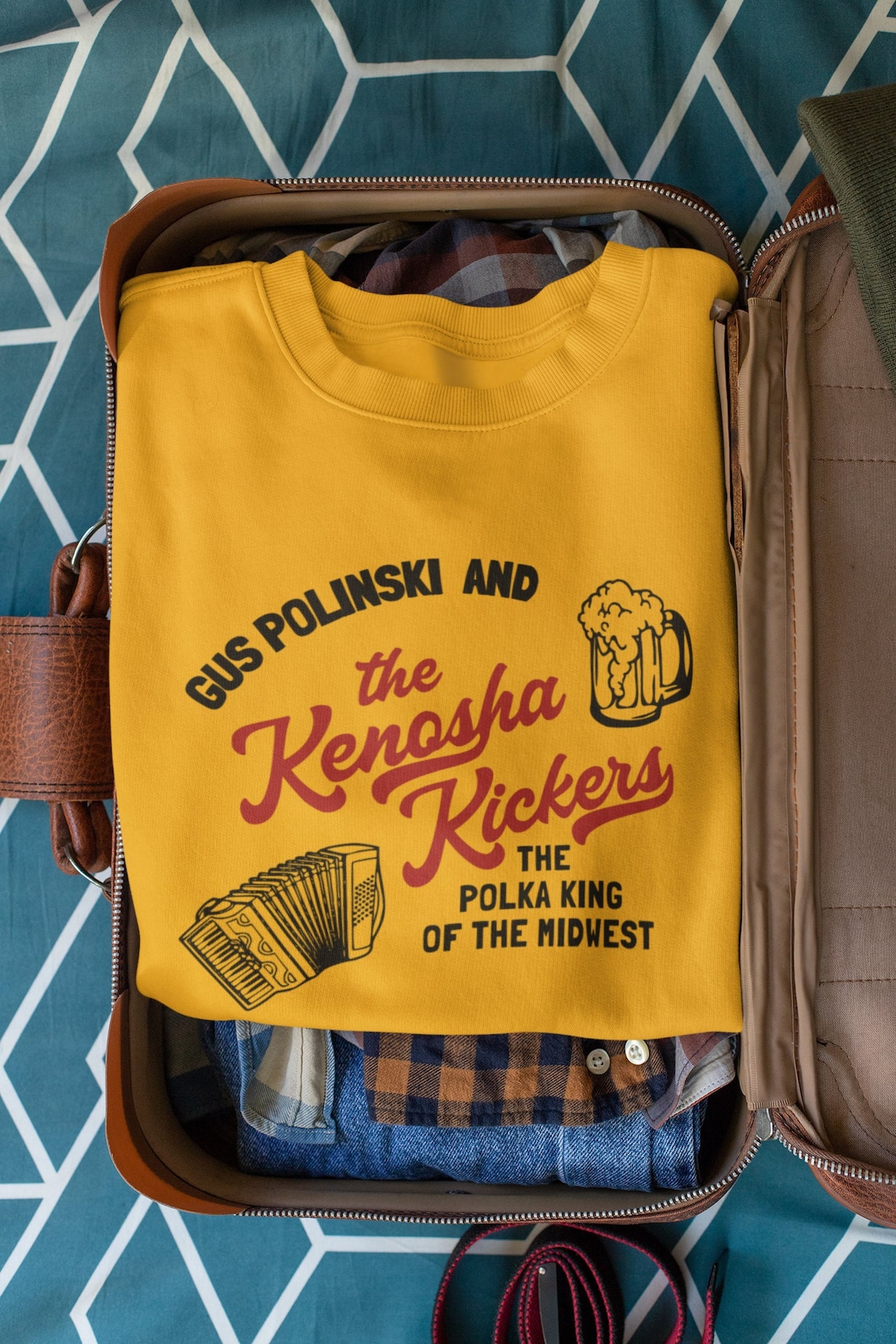 Gus Polinski Polka King of the Midwest Mid West Kenosha Kickers ...