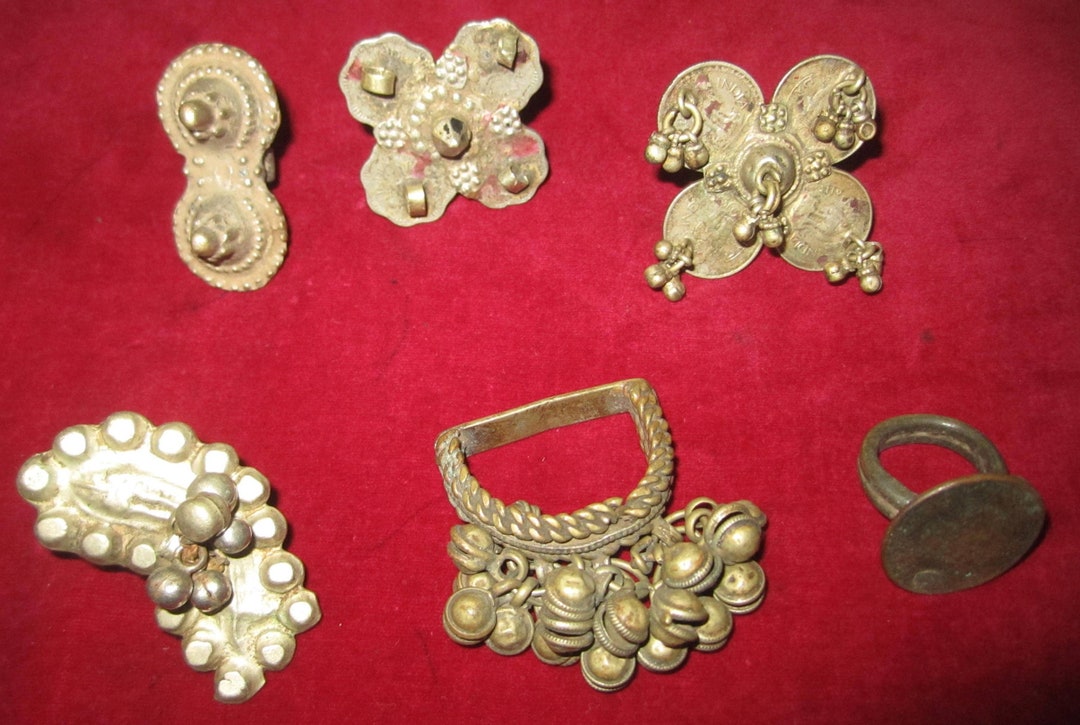 6 Vintage Old Rare Rings RING BANJARA Kuchi Toering Tribal - Etsy