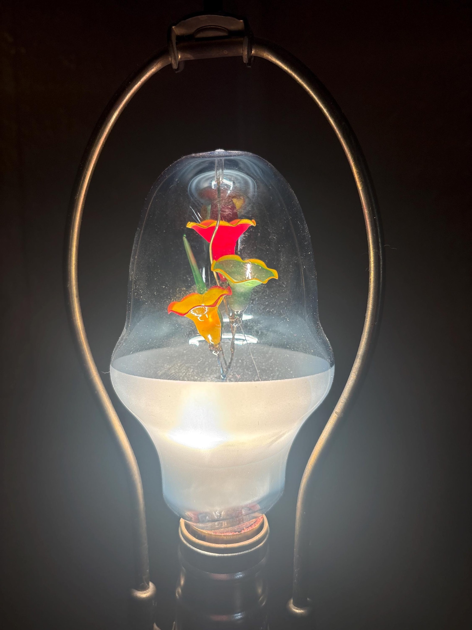 Antique Multi-color Japanese Kokka Hana Denkyu Flower Light Bulb ...