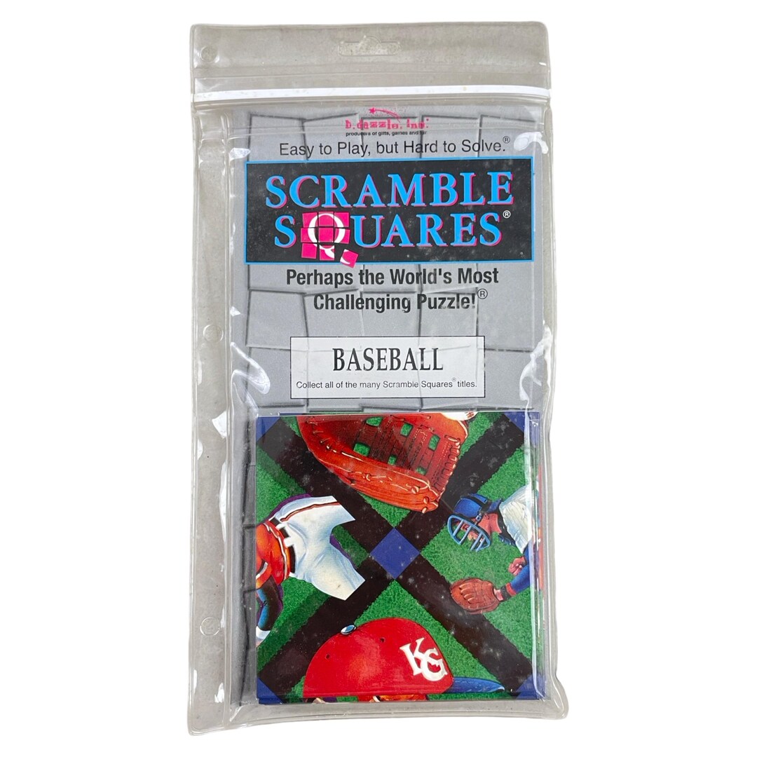 Vintage Baseball Scramble Squares Puzzle - 1994 New in Bag - Etsy