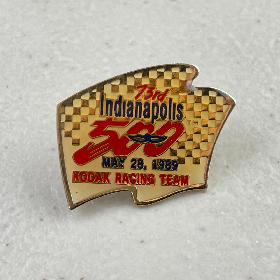Vintage Indianapolis 500 Pin, 1989 Indy Pin, Kodak Racing Team ...