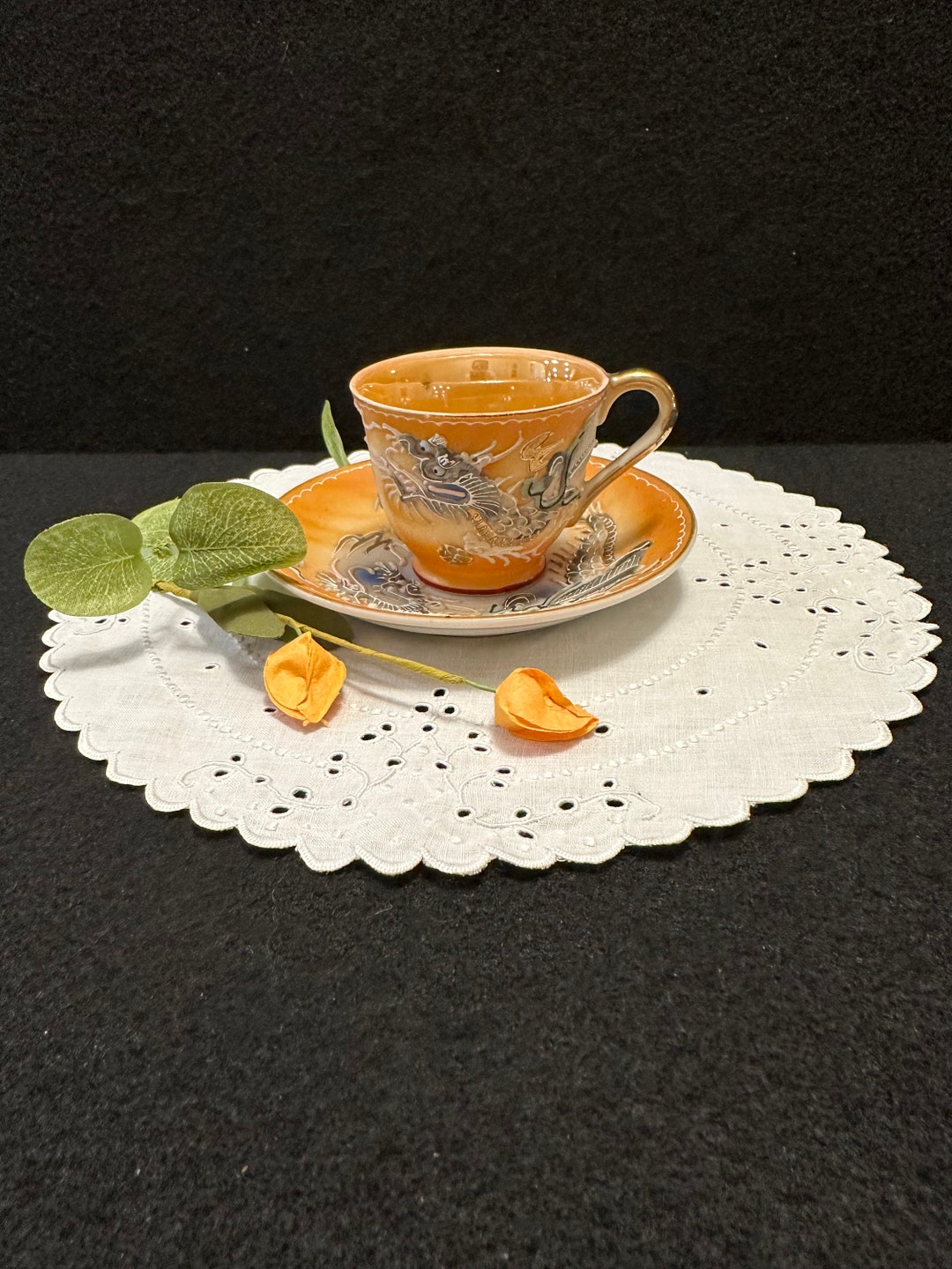 Vintage Japanese Dragonware Demi Tasse Cup and Saucer - Etsy