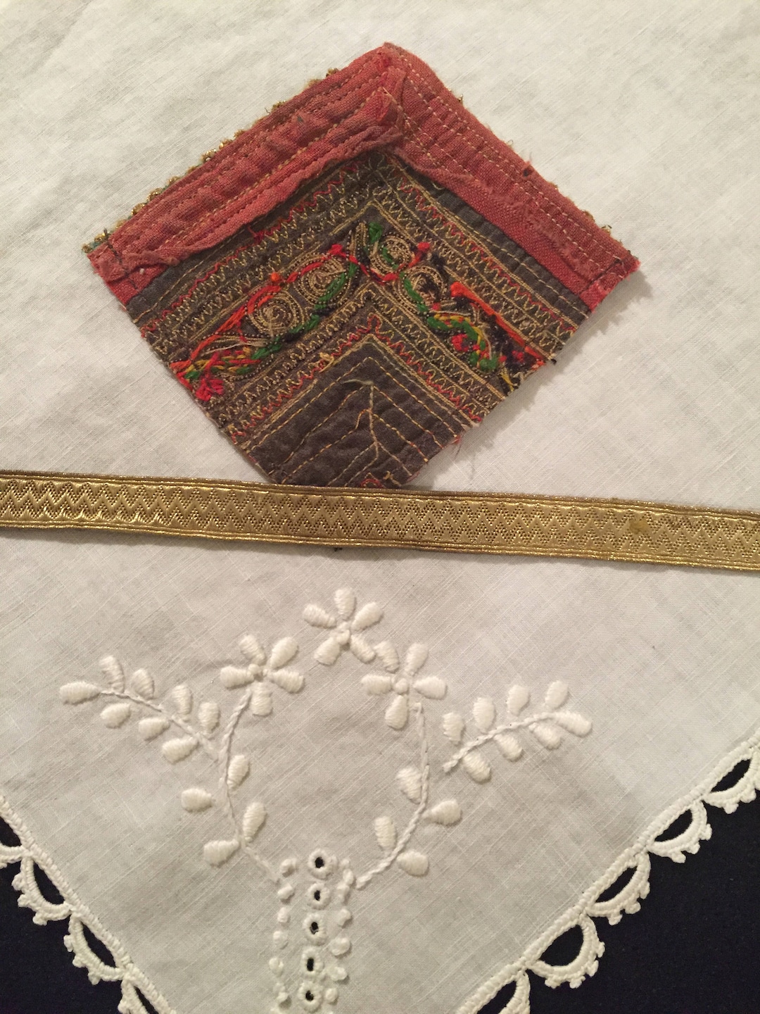 Tresse de métal Vintage - armure Chevron or - Etsy France