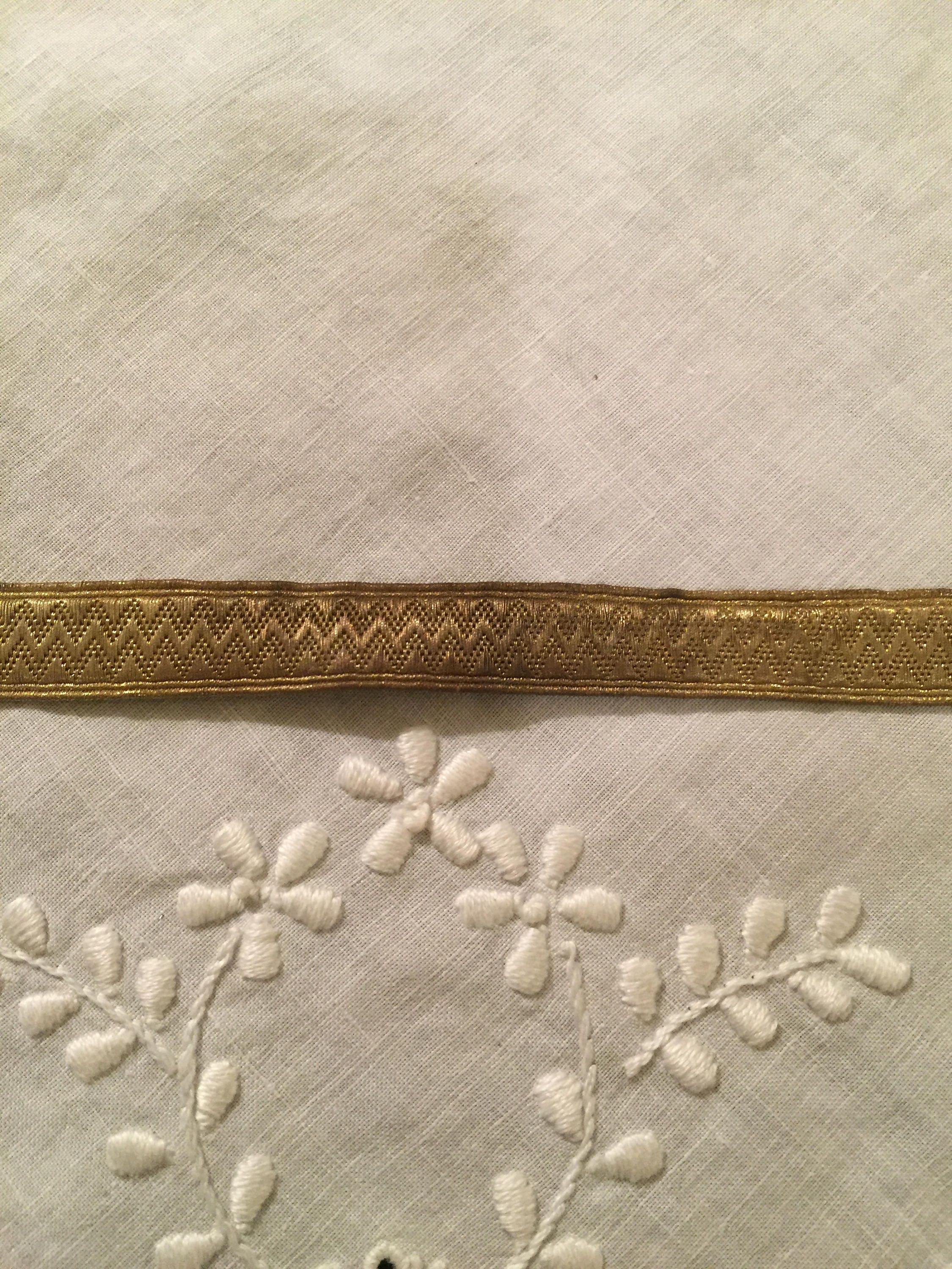 Tresse de métal Vintage - armure Chevron or - Etsy France