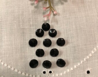 Vintage Jet Buttons - Etsy