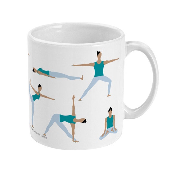 Yoga Gifts-yoga Mug-8 Limbs of Yoga-coffee-tea Cup-yoga Gifts for Women ...