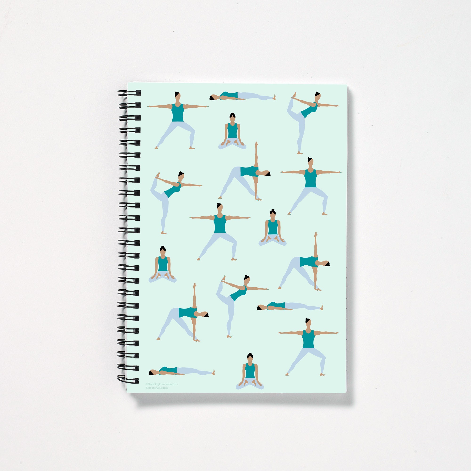 Yoga posa cuaderno, A5 yoga notebook yoga regalos para mujeres amante ...