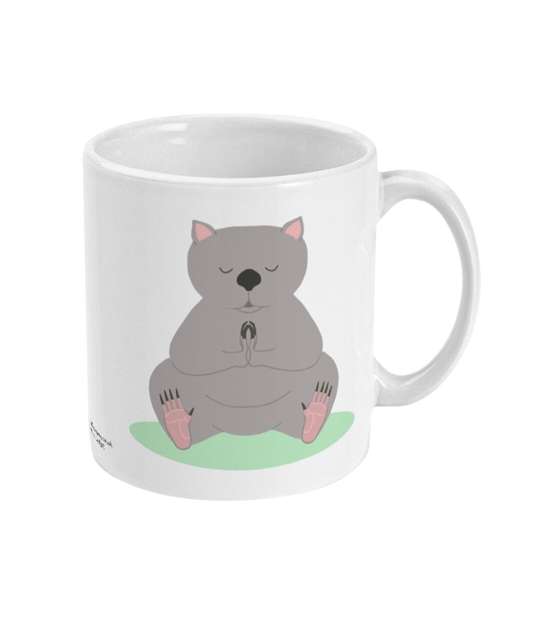 Yoga Wombat Mug, Yoga Pose, Wombat Mug, Wombat Gifts and Yoga Gifts for ...