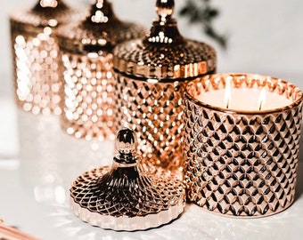 Large Gold Candle - Etsy