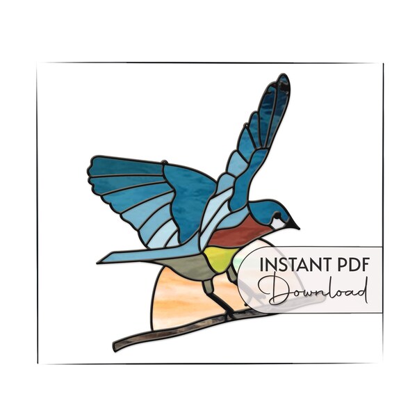 Bird Stained Glass - Etsy