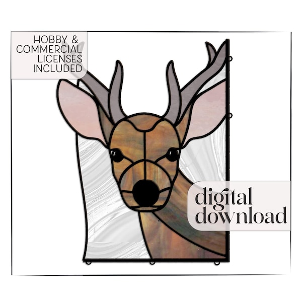 Buck Pattern Stain Glass - Etsy