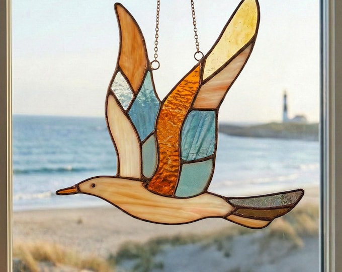 Seagull - Stained Glass Pattern (digital PDF and JPG DOWNLOAD) (2 ...