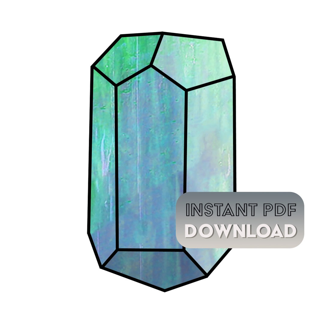 Beginner Stained Glass Crystal Patterns Boho Stained Glass - Etsy