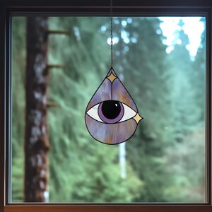 Eye Stained Glass Pattern: Teardrop Suncatcher Design (PDF & PNG) - Etsy