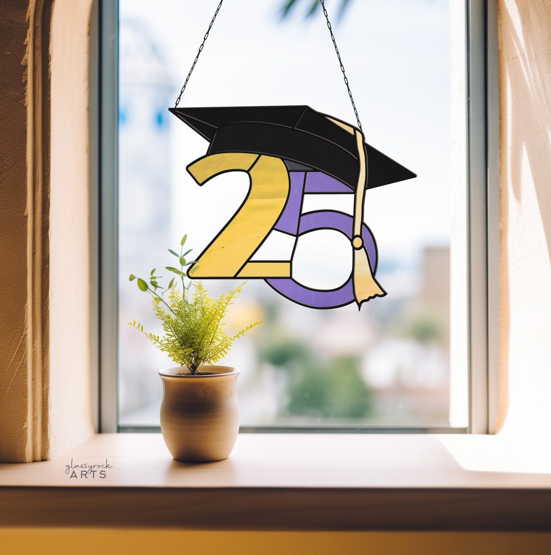 Stained Glass Graduation Cap Pattern 2025 (digital Download) - Etsy