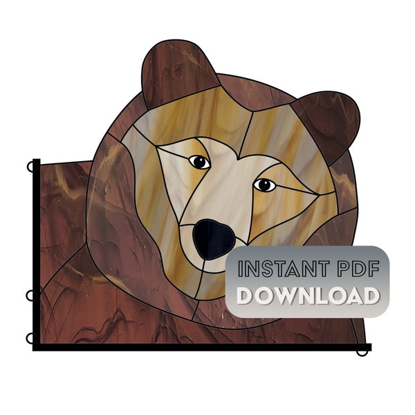 Bear Stained Glass - Etsy