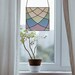 Square Stained Glass Pattern: Modern Geometric Suncatcher (PDF & PNG ...