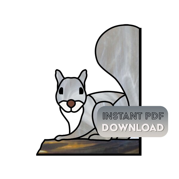 Stained Glass Squirrel Patterns - Etsy Ireland
