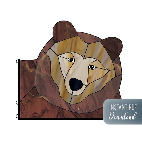 Elk in Mountains Stained Glass Pattern Digital Download ' - Etsy