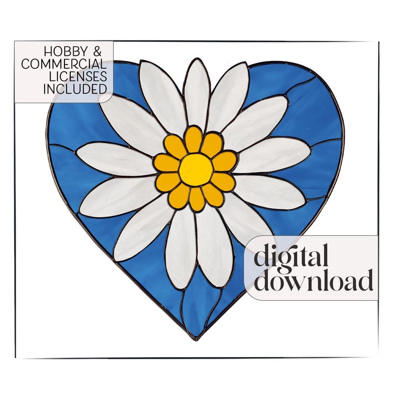 Stained Glass Daisy - Etsy