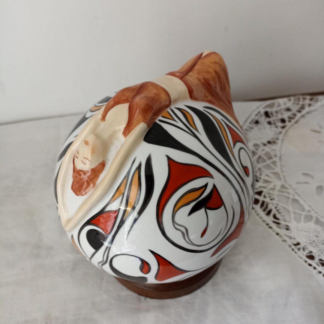 Art Deco Style Sculpture Manufactured by the Brian Wood Ceramic Artists ...