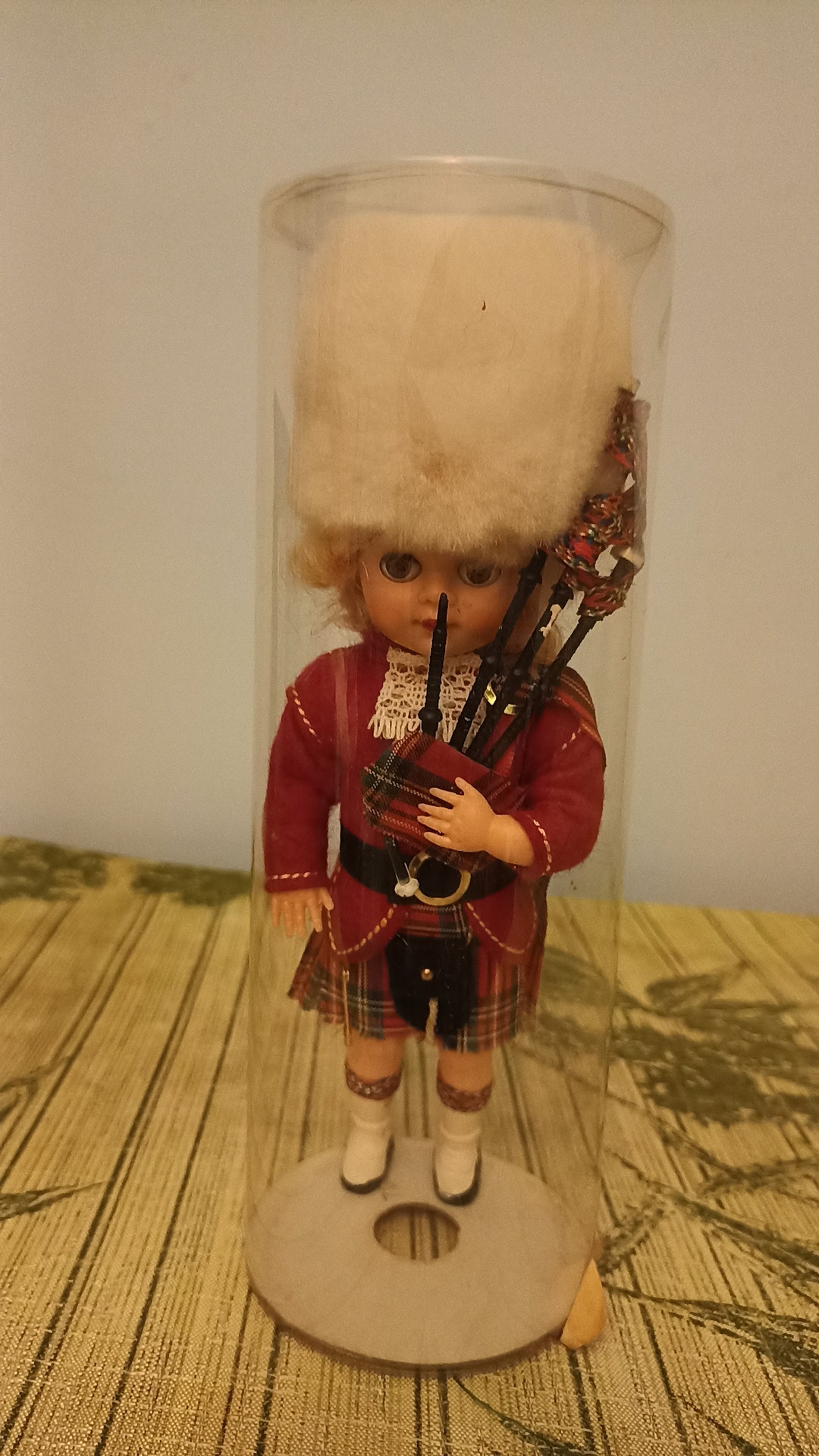 Vintage Scottish PIPER DOLL White Busby Girl Doll Made in Scotland Rare ...