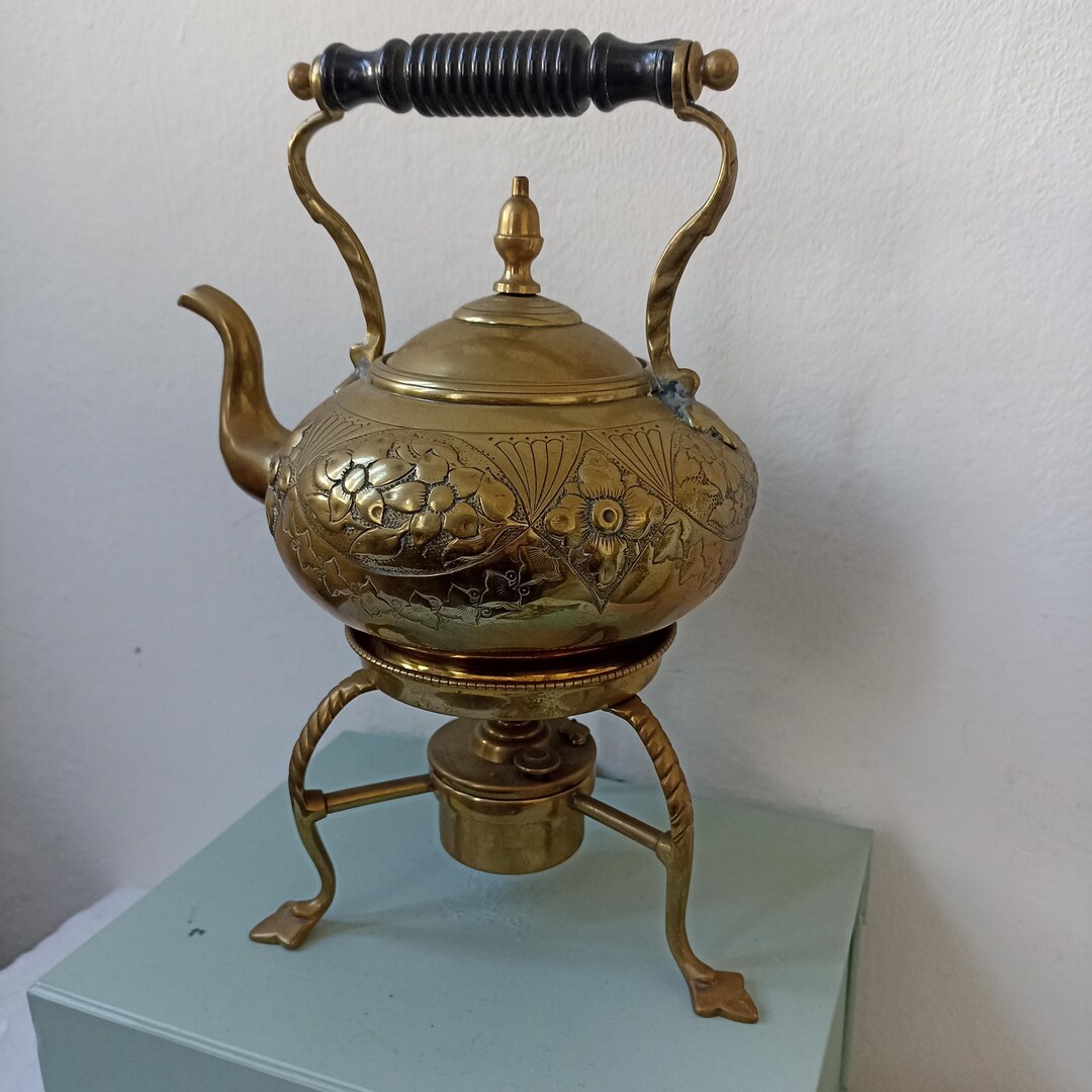 Antique Victorian-era Brass Kettle William Soutter & Sons of Birmingham ...