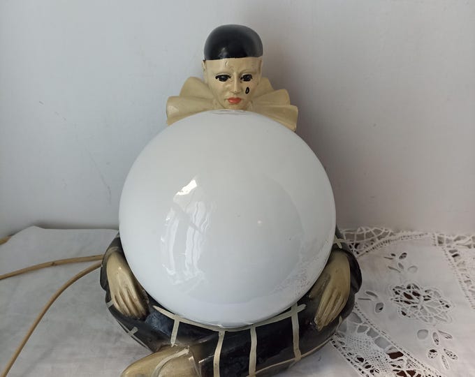 Vintage Chalkware Pierrot Lamp by Regal 1950's Clown Table Lamp - Etsy