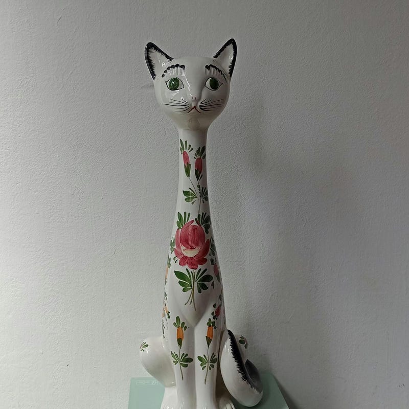 Vintage Italian Ceramic Cat Collectibles - Etsy UK