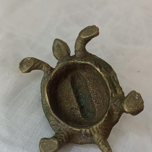 Vintage Solid Brass Turtle - Etsy