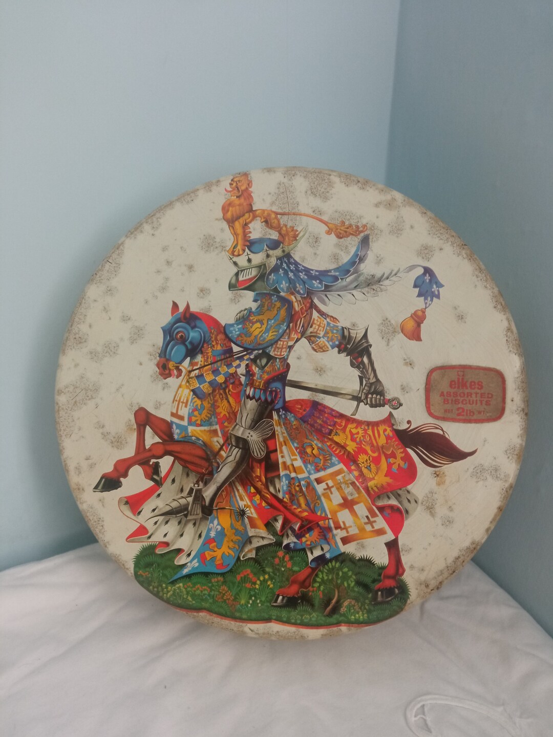 Vintage Elkes Assorted Biscuits Tin - Etsy