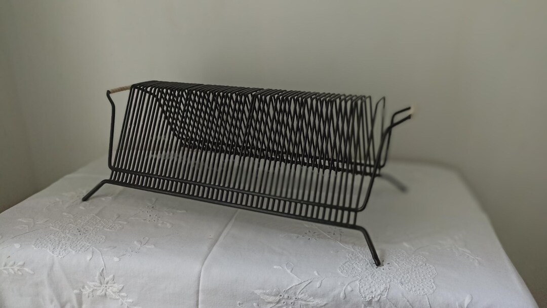 Vintage Retro Wire Record Rack From the 1950s Atomic - Etsy