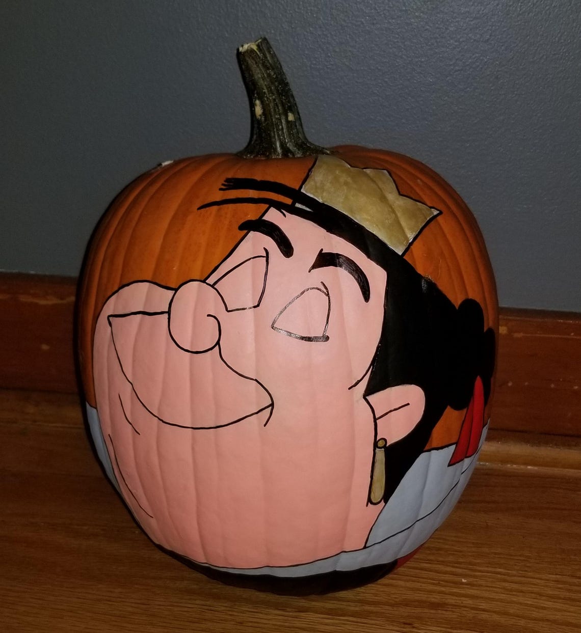 Hand Painted 'alice in Wonderland' Plastic Pumpkin - Etsy