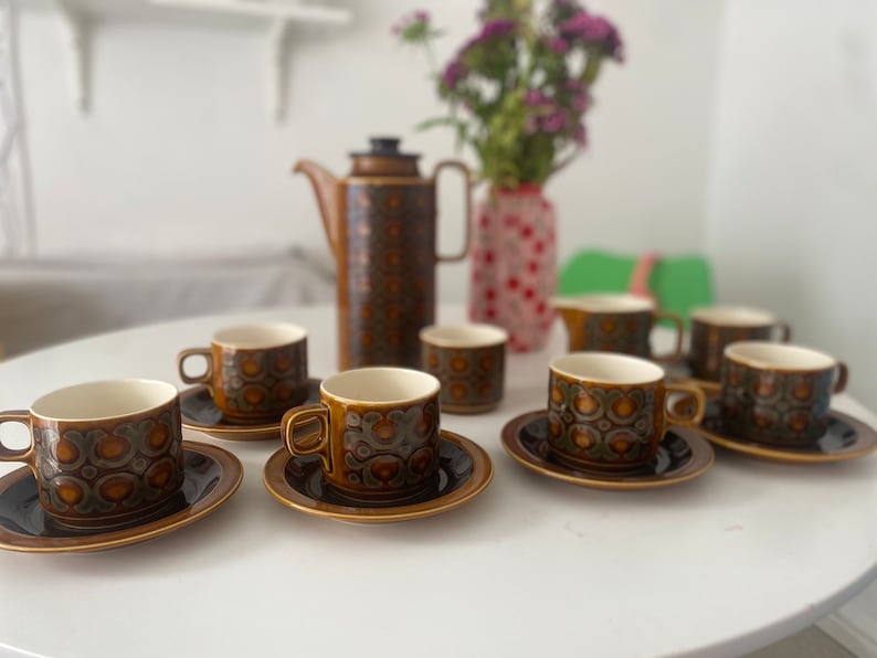 70s Tea Set Rare Pattern - Etsy