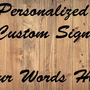 Custom Sign With Text & Image | Custom Engravings - Etsy