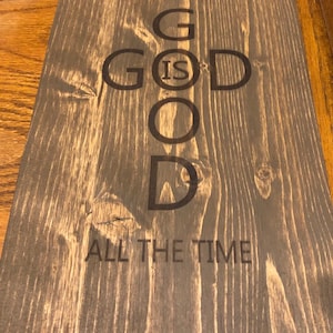 Engraved Wood Christian Sign, Religious Home Decor - Etsy