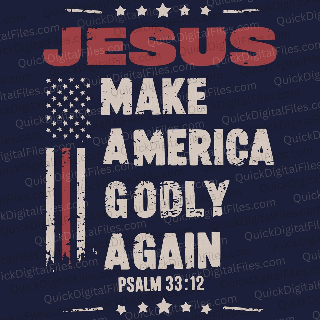 JESUS – Make America Godly Again Design (digital Download) Svg Png Jpeg ...