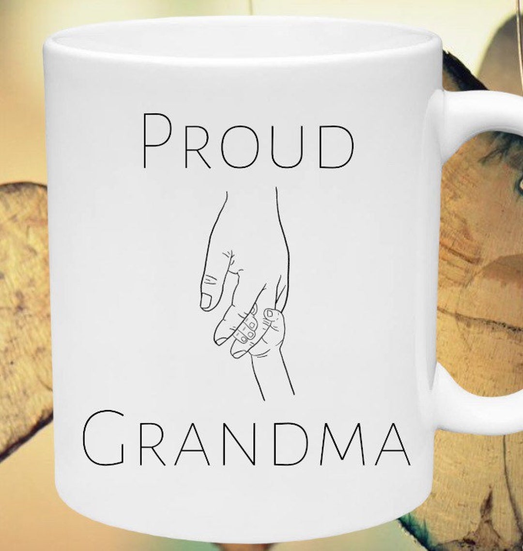 Proud Grandma PNG SVG PDF, Grandma Holding Child Hand Silhouette Vector ...