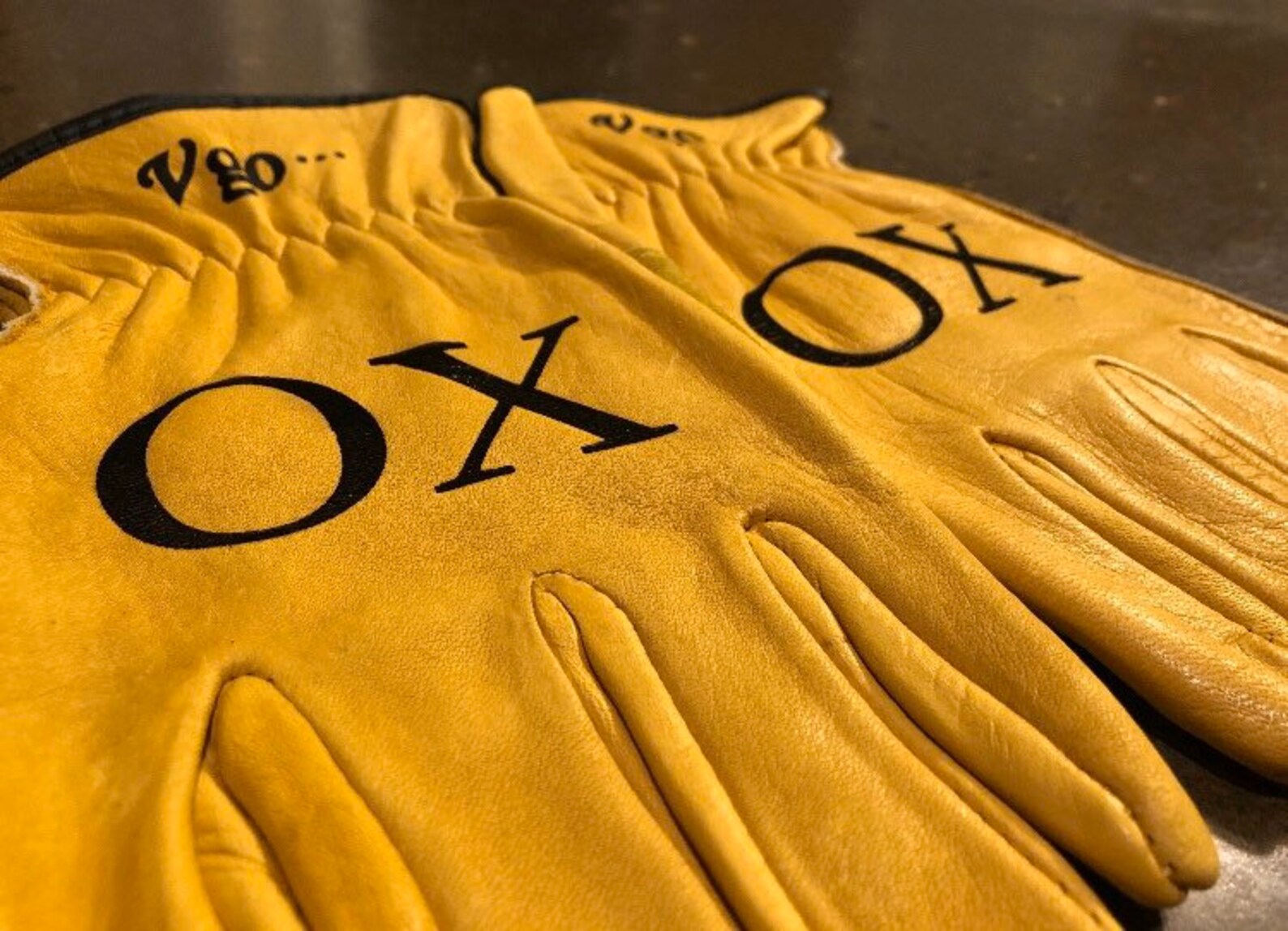 Personalized Leather Work Gloves, Laser Engraved, Custom Carpentry ...
