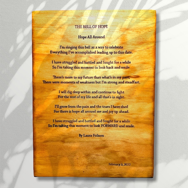 Poem Plaque - Etsy