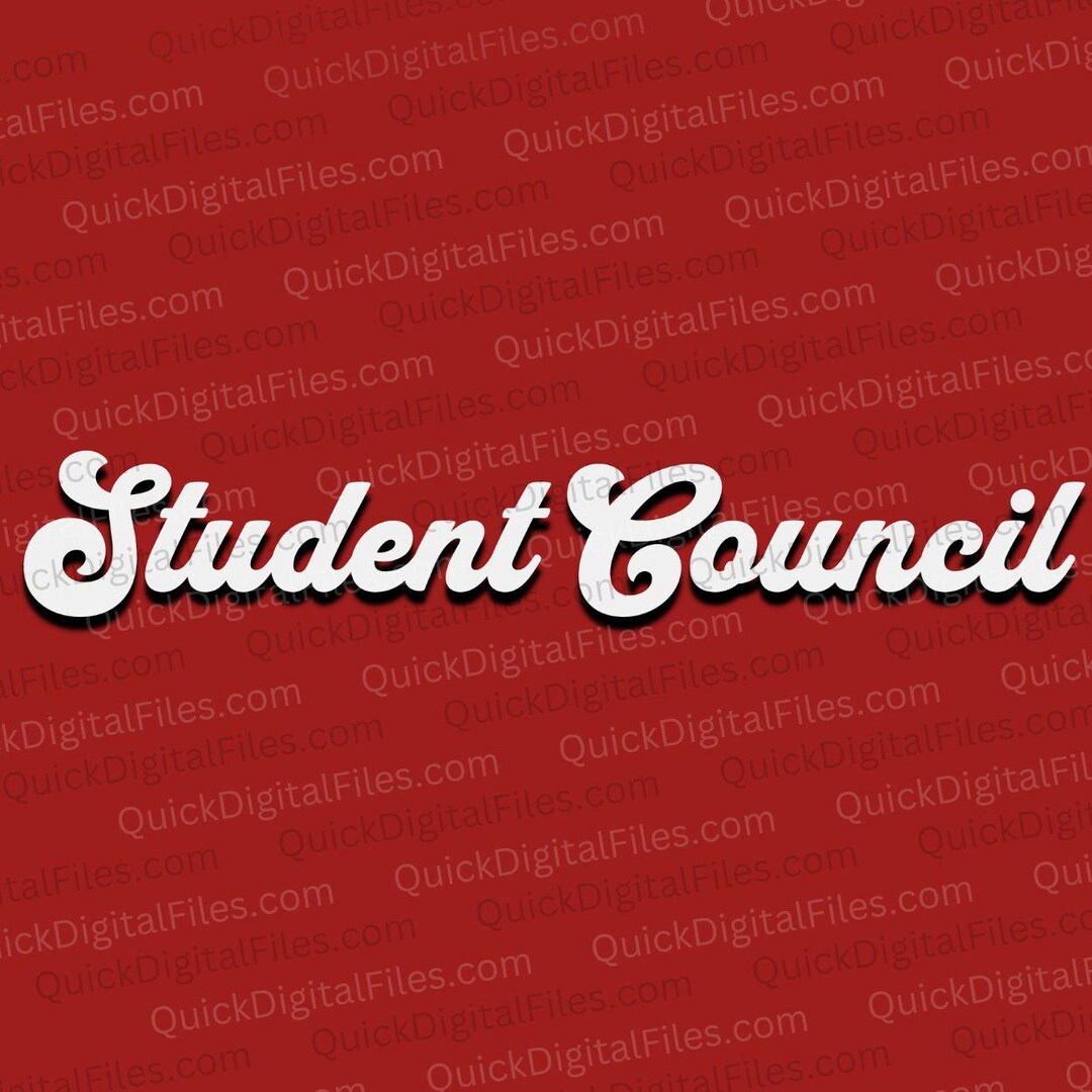 Retro Student Council Design | Digital Download (SVG, PNG, JPEG, Pdf ...