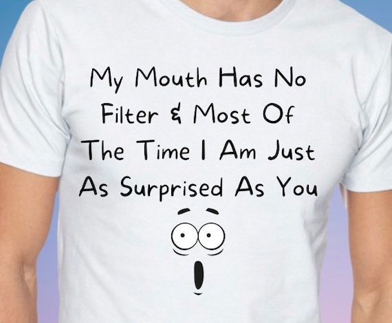 My Mouth Has No Filter PNG SVG Sarcastic Sticker Design - Etsy